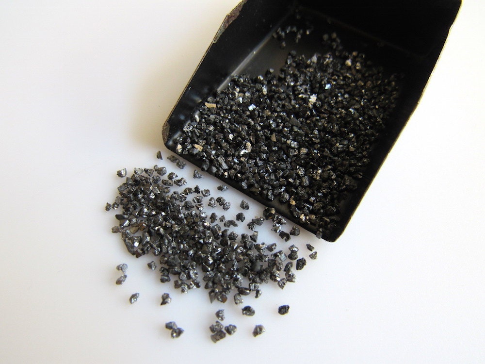 5 Carat Weight Black Diamond Dust, Natural Raw Rough Uncut Diamond For ...